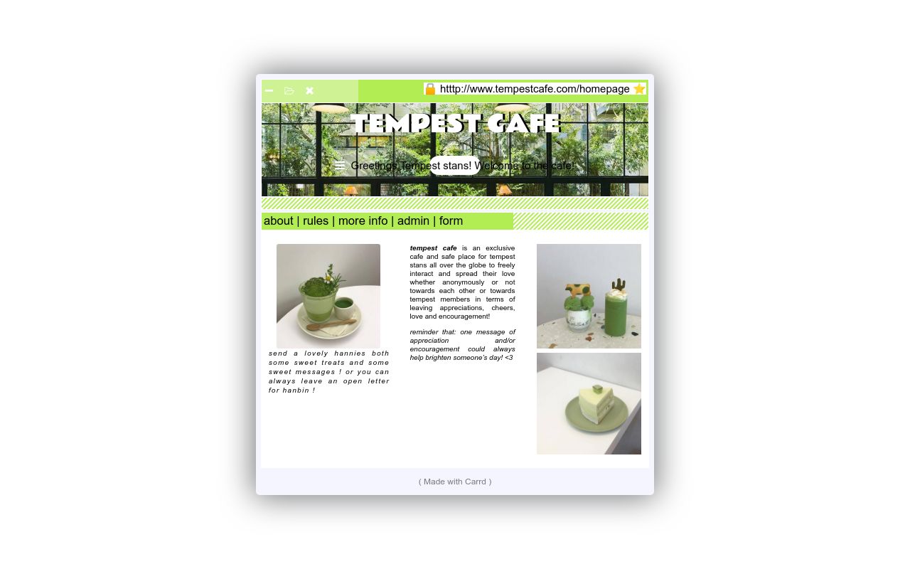 tempest cafe
